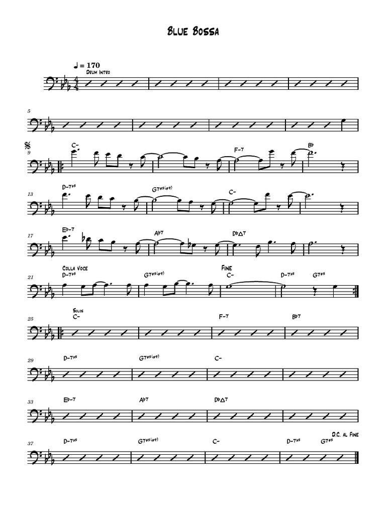 Blue - Bossa Bass | PDF