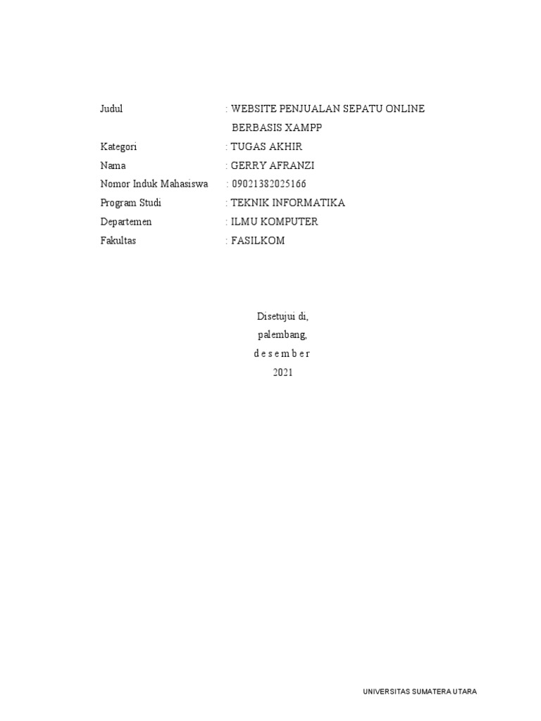 Tugas Akhir Pweb | PDF