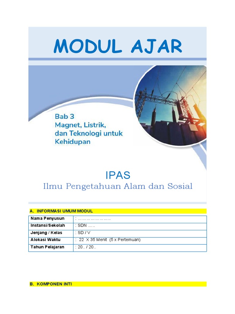 Modul Ajar IPAS Kelas 5 - BAB 3 | PDF