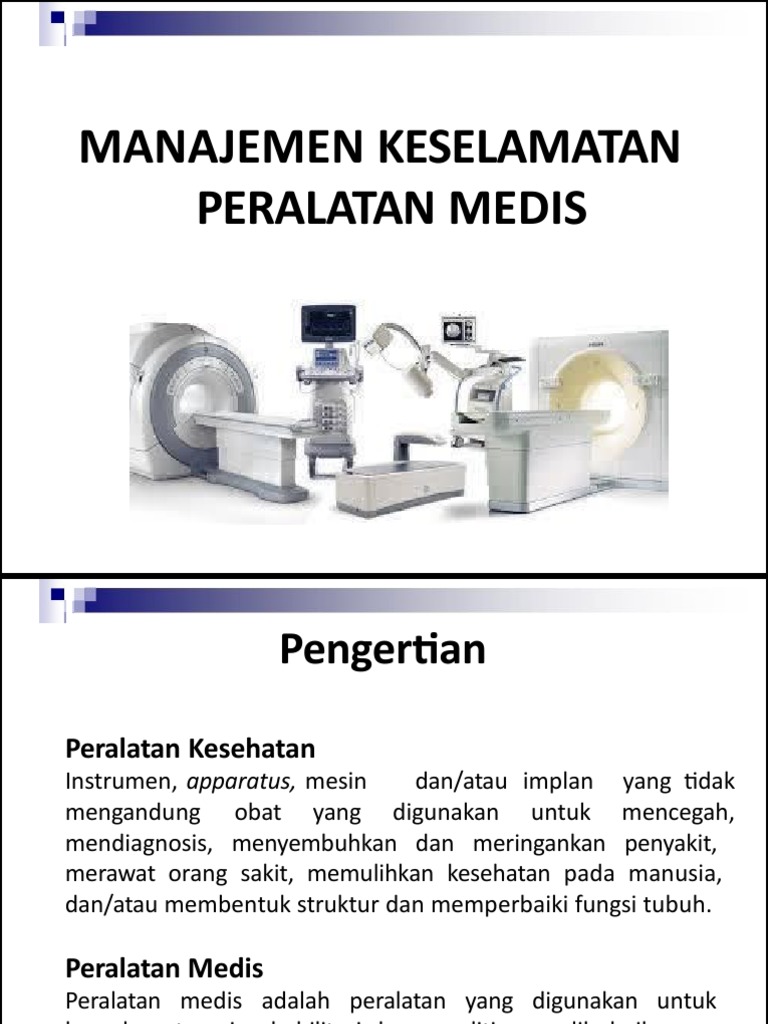 Materi MFK - Peralatan Medis | PDF