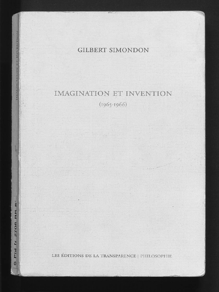 Imagination Et Invention (Gilbert Simondon) (Z-Library) | PDF