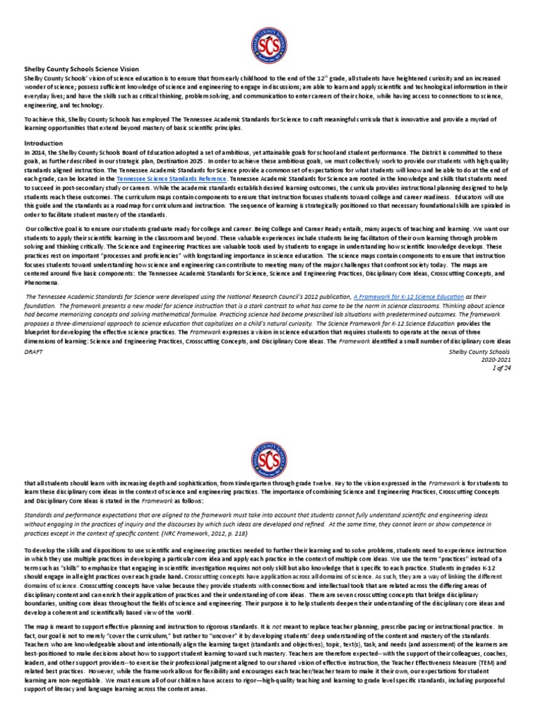 7th Grade Science Quarter 2 Curriculum Map 2020-2021 | PDF | Cell ...