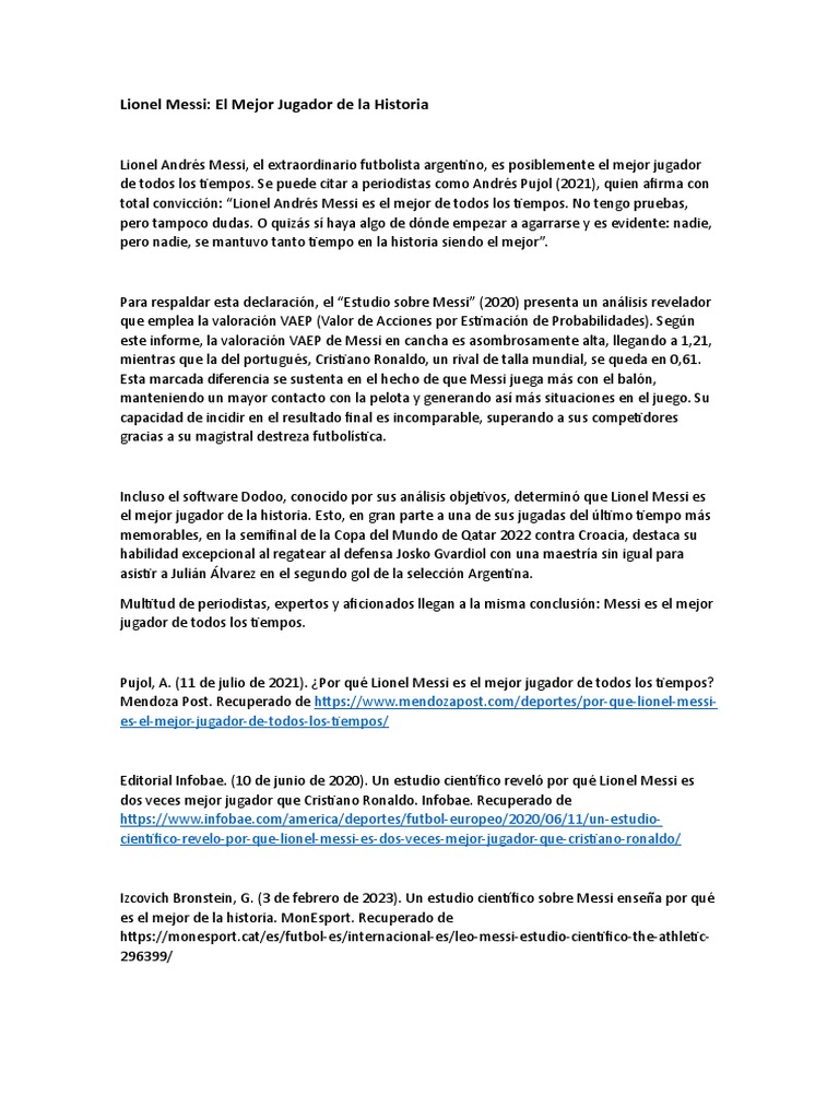 Messi | PDF | Lionel Messi | Asociación de Futbol