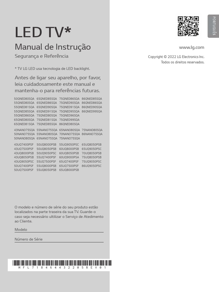 Led TV - Manual de Instrução | PDF