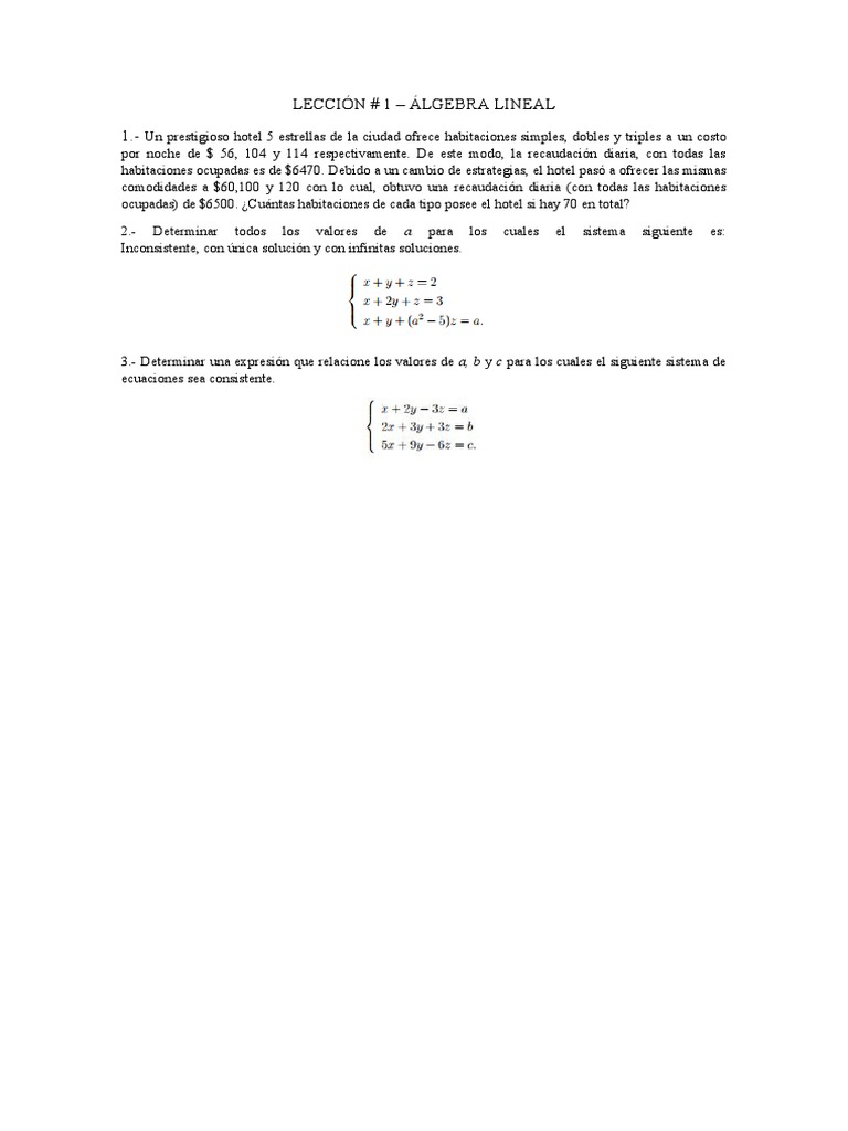 LECCIÓN_1_alg_lin_22_10_2018 | PDF