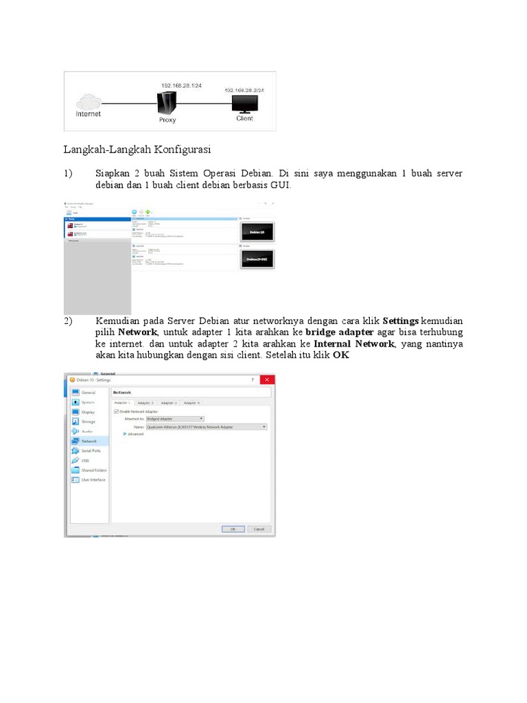 Konfigurasi Proxy Server Squid Debian | PDF | Komputer