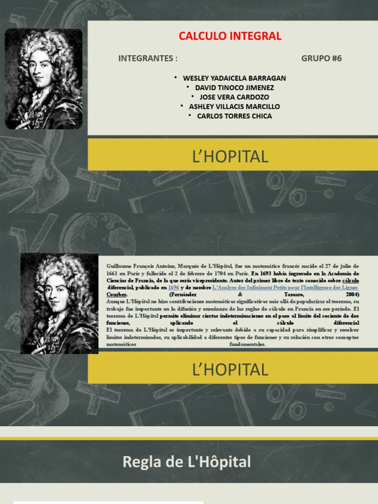 L'hôpital Grupo 6 | PDF