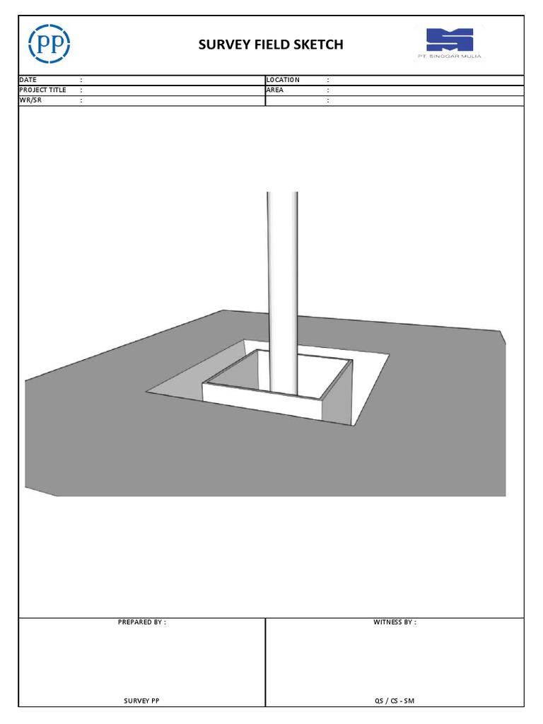 Field Sketch Survey_List Coordinate | PDF