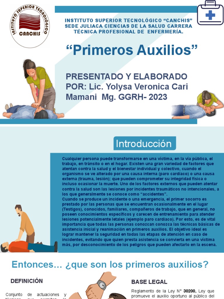 Primeros Auxilios 1ra Clase Veronica | PDF | Legumbres | Respiración