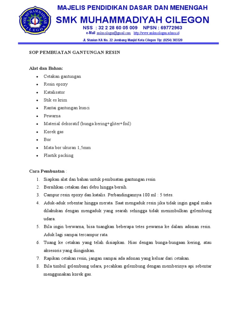 SOP (Pake Kop) | PDF