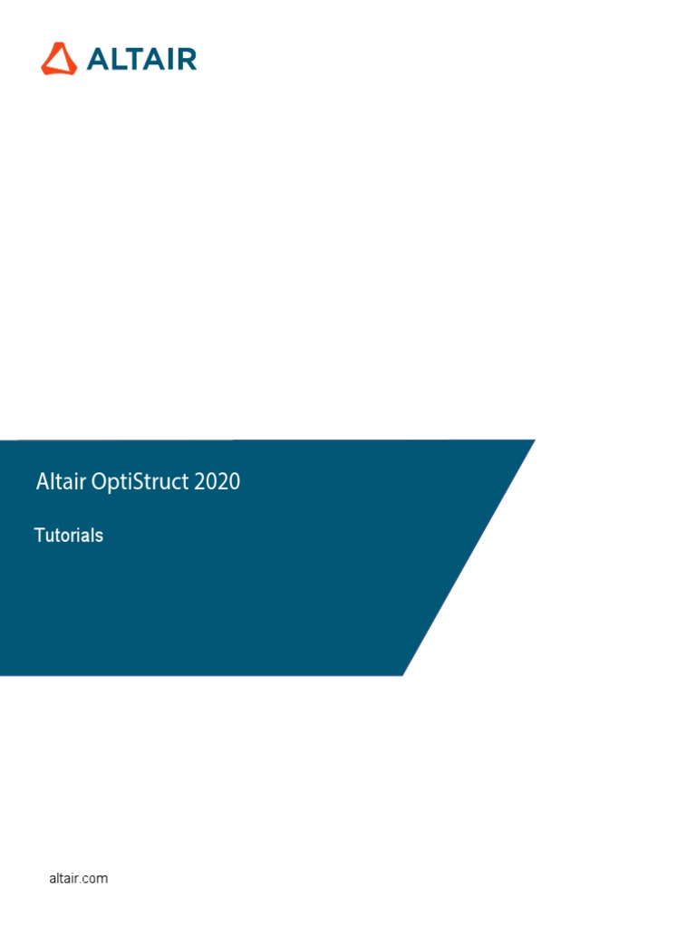 OptiStruct 2020 Tutorials | PDF