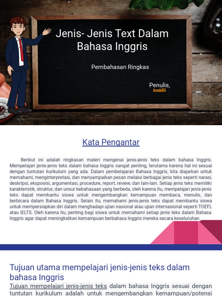 P.Ben@ringkasan Materi English Text | PDF