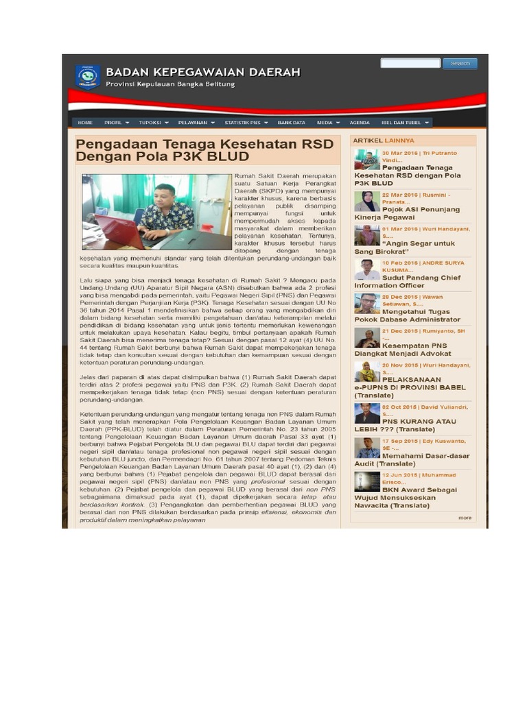 4 Tri Putranto Vindi Kusuma Pengadaan Tenaga Kesehatan RSD Dengan Pola P3K BLUD | PDF