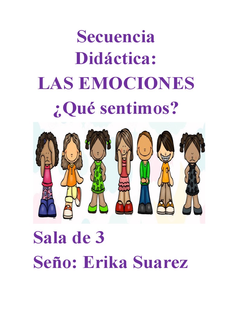 Secuencia Didáctica Sobre Las Emociones Pdf Las Emociones Cognición