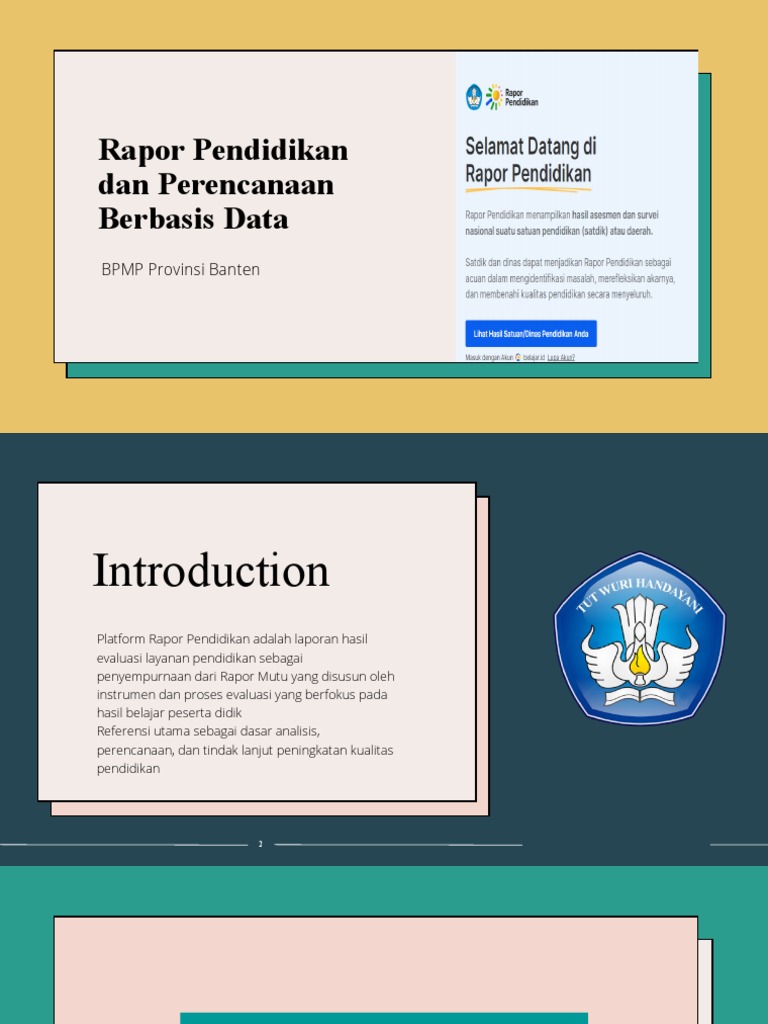 Sosialisasi Rapor Pendidikan Dan PBD Dasmen 2023 | PDF | Bisnis
