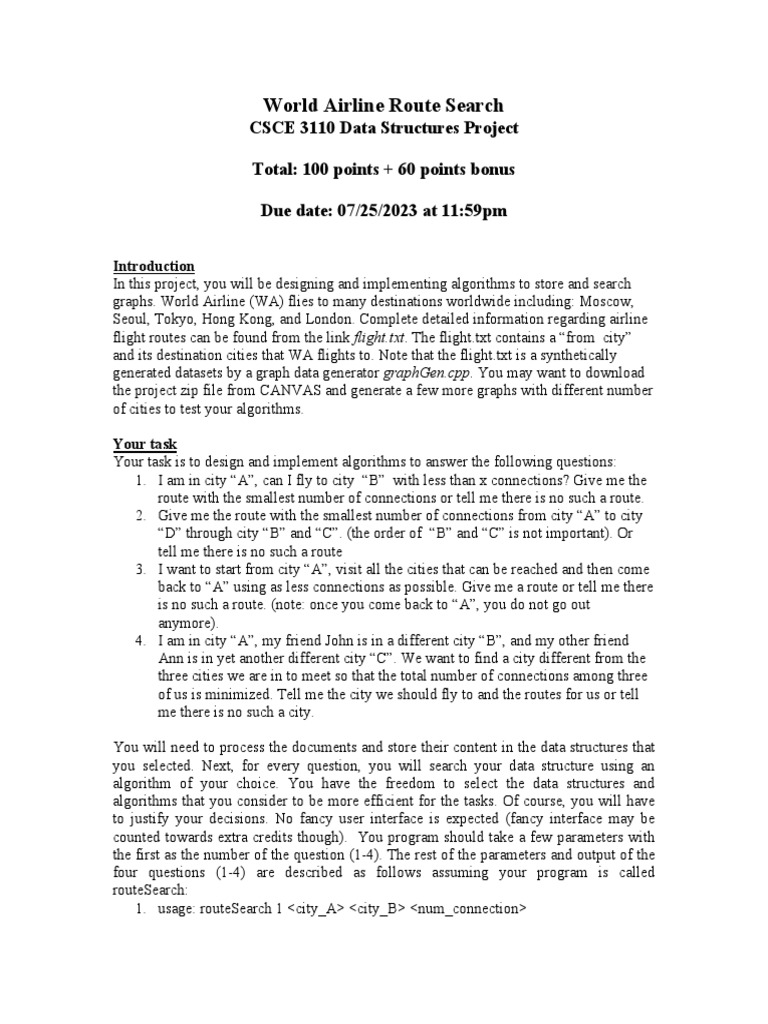 CSCE3110 Project | PDF | Teaching Methods & Materials | Technology & Engineering