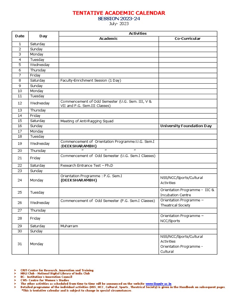 Academic Activities Calendar-2023-2024 (2) 15.4. | PDF