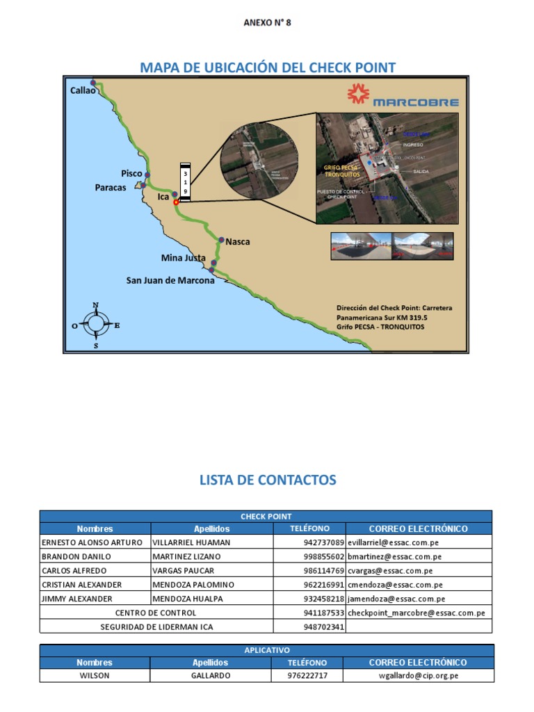 Anexo 8 Mapa de Ubicacion Check Point v0 | PDF
