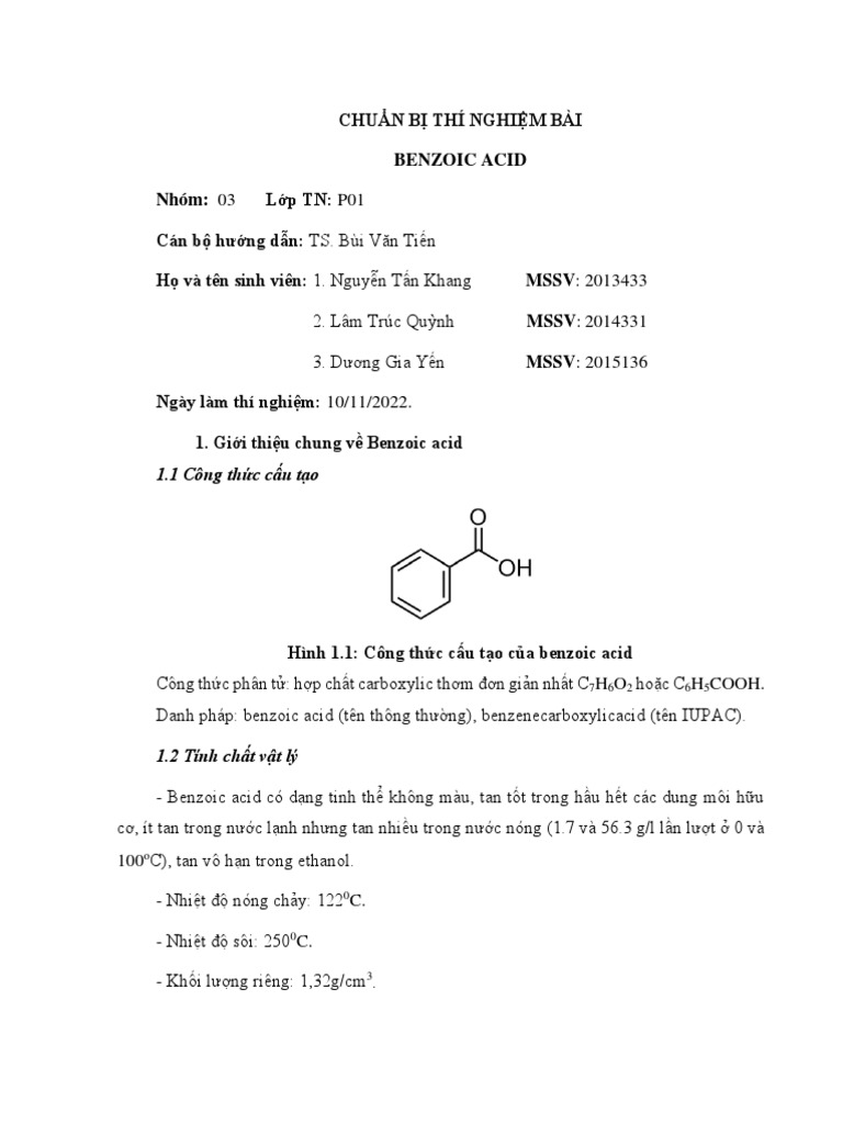 Benzoic Acid | PDF