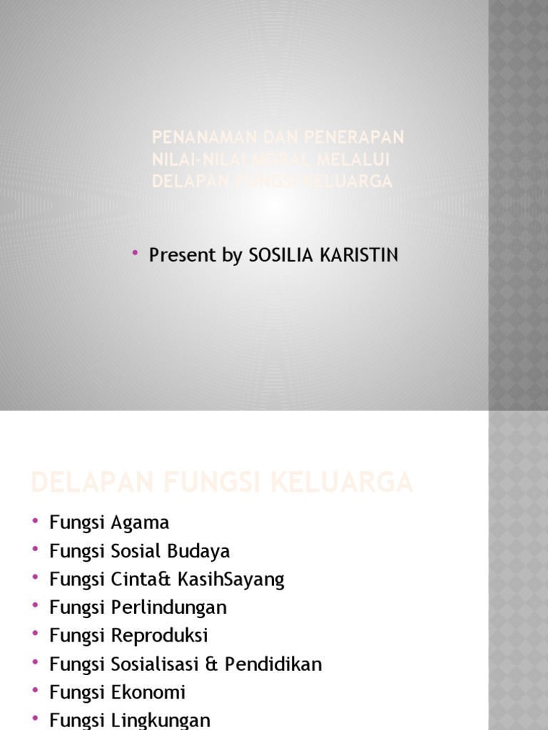 Materi 8 Fungsi Keluarga | PDF