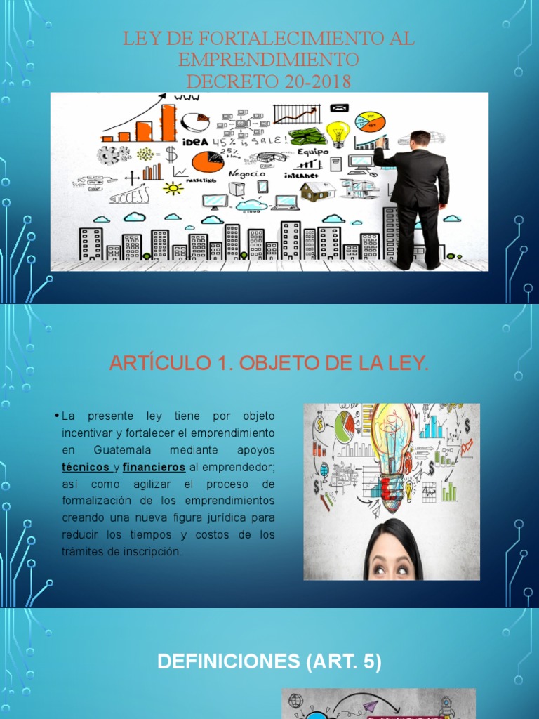 Ley de Fortalecimiento Al Emprendimiento | PDF | Iniciativa empresarial | Sociedad de ...