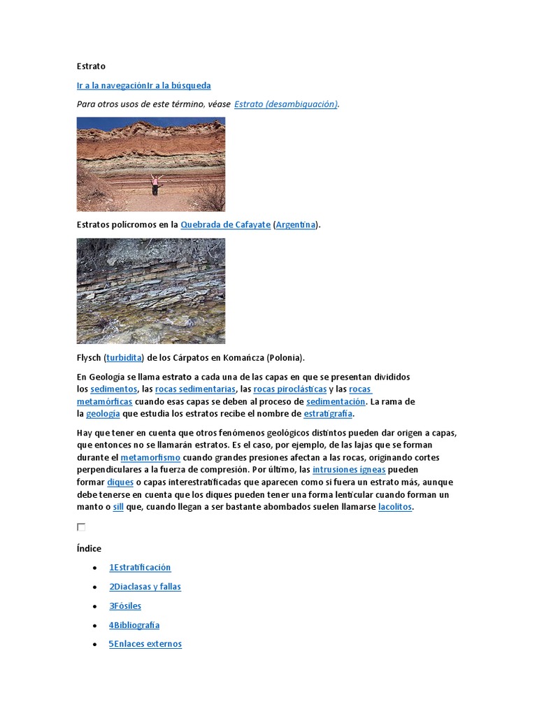 Estrato | PDF | Estrato | Geología