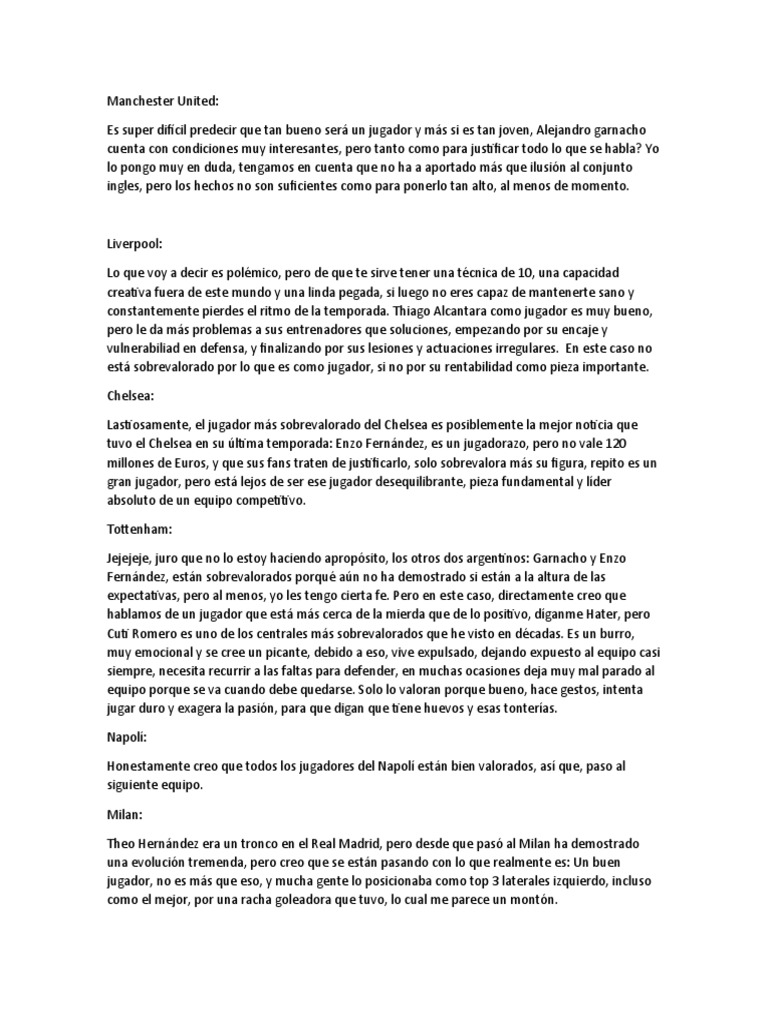 Manchester United | PDF | Asociación de Futbol | Asociación Nacional de ...