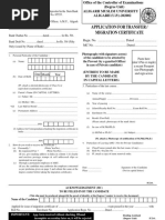 DU Migration Certificate Application Guide | PDF