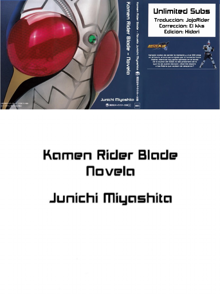 Kamen Rider Blade Novela | PDF