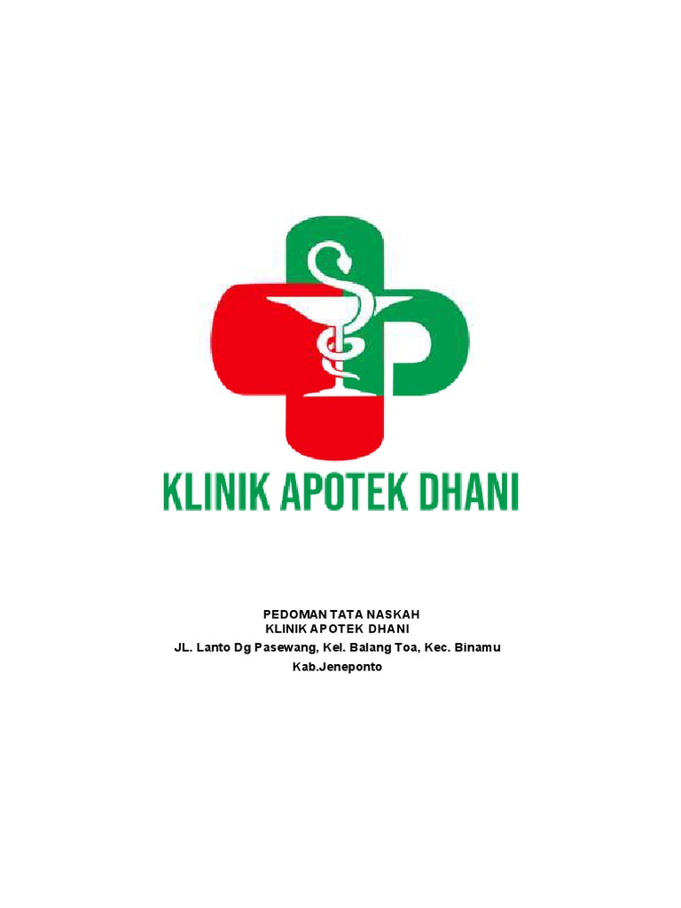 Tata Naskah Dinas Klinik Apotek Dhani | PDF