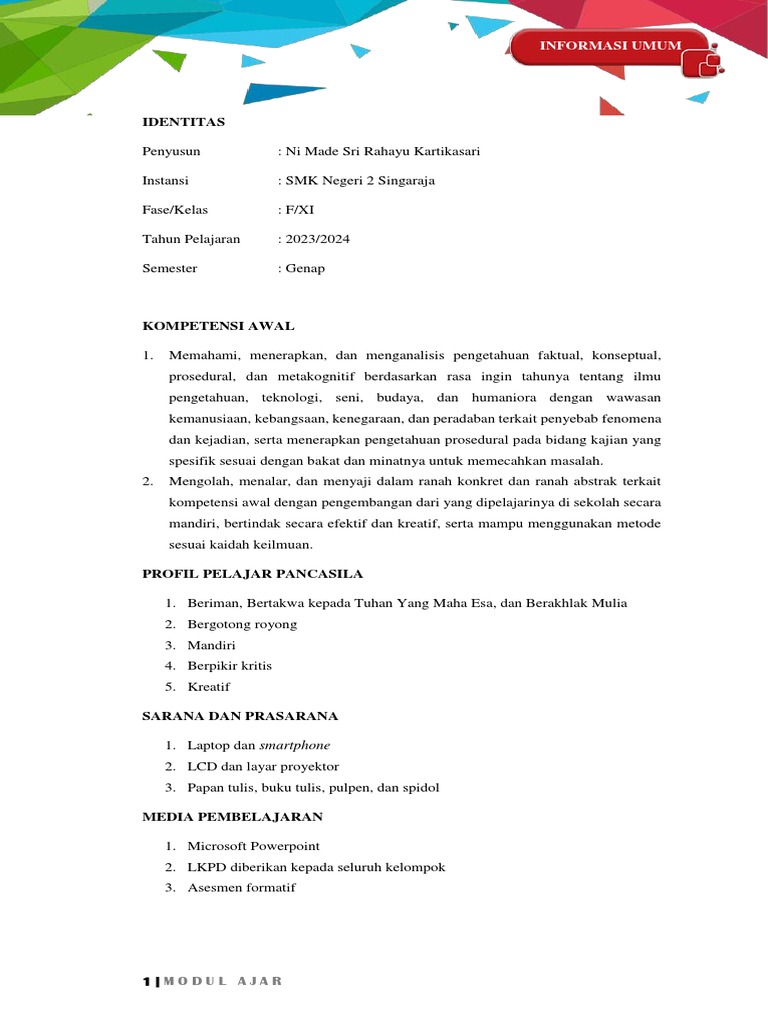 Modul Ajar Haki | PDF