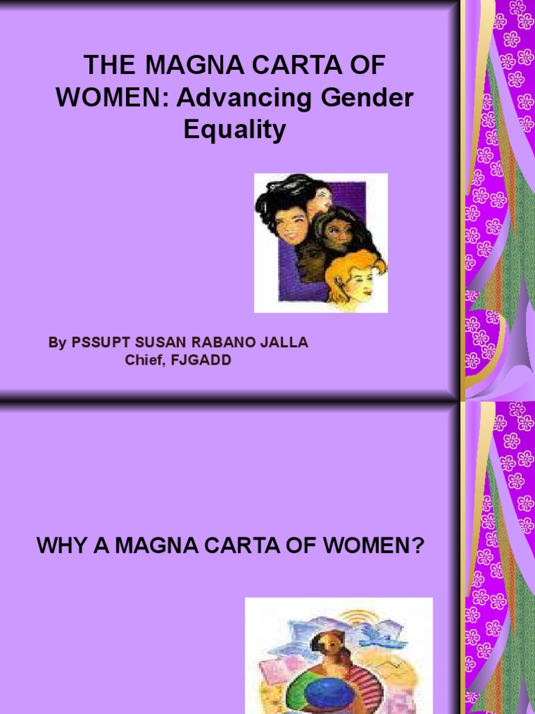 Magna Carta of Women: Gender Equality Rights | PDF | Social Exclusion ...