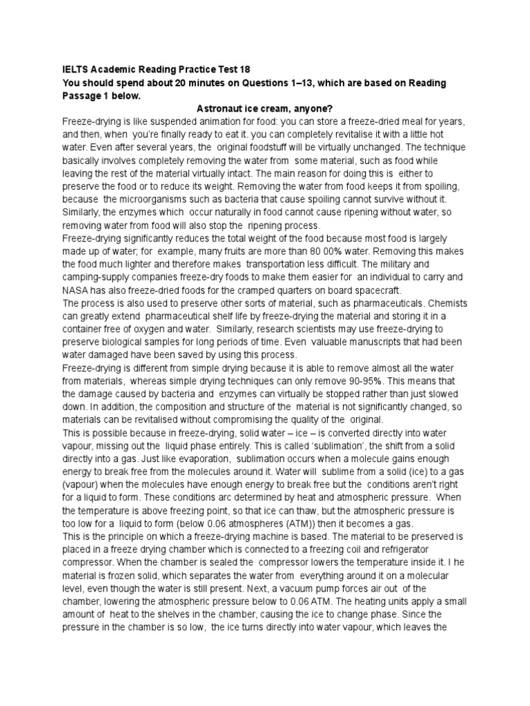 1669100723IELTS Academic Reading Practice Test 18 | PDF | Nature ...