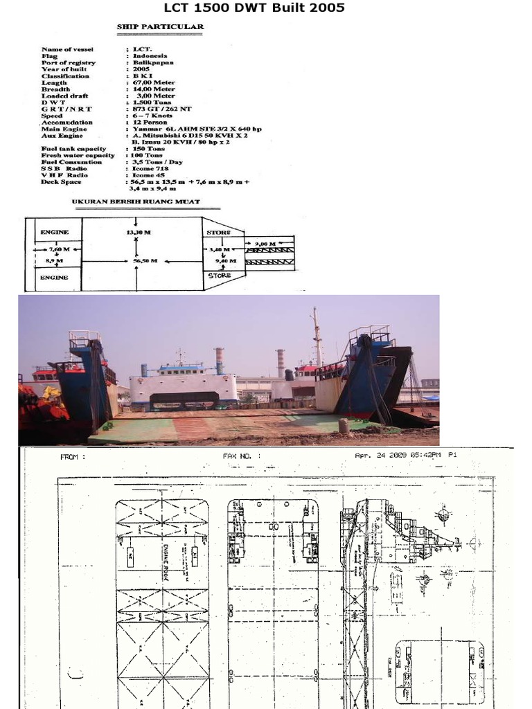 LCT 1500 DWT Built 2005 For Sale | PDF