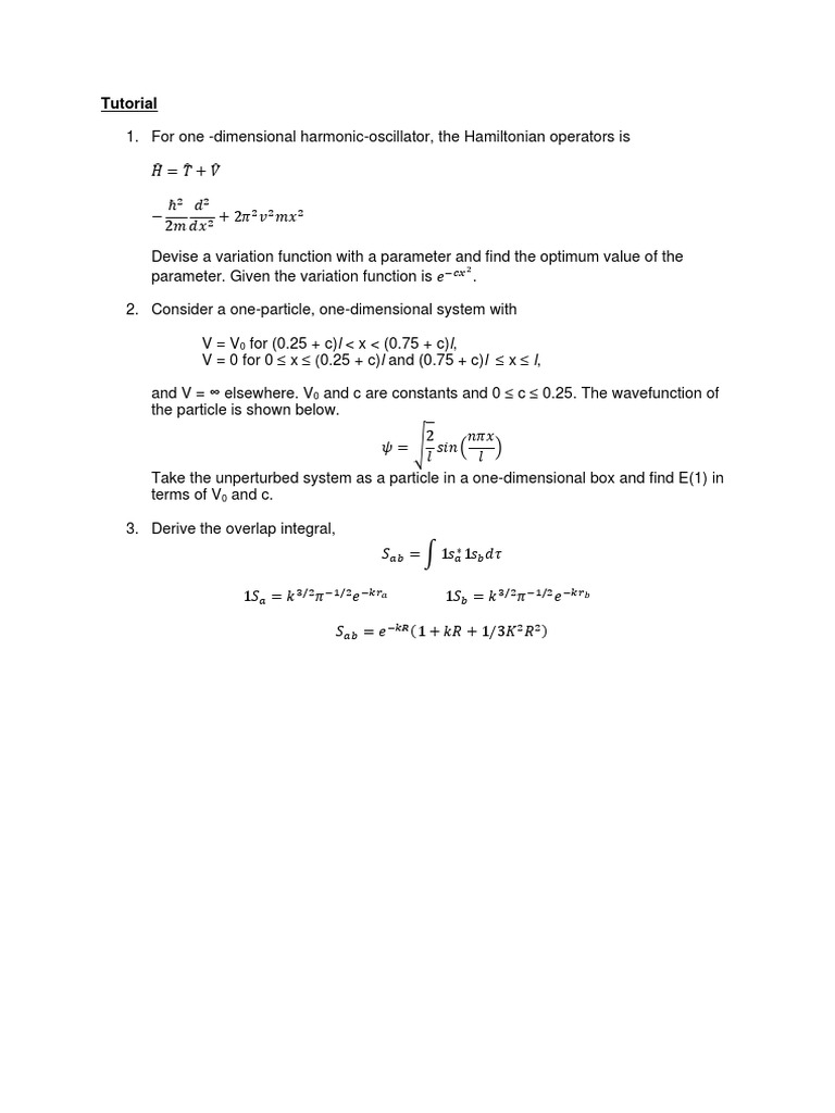 Tutorial Quantum Sic3003 | PDF