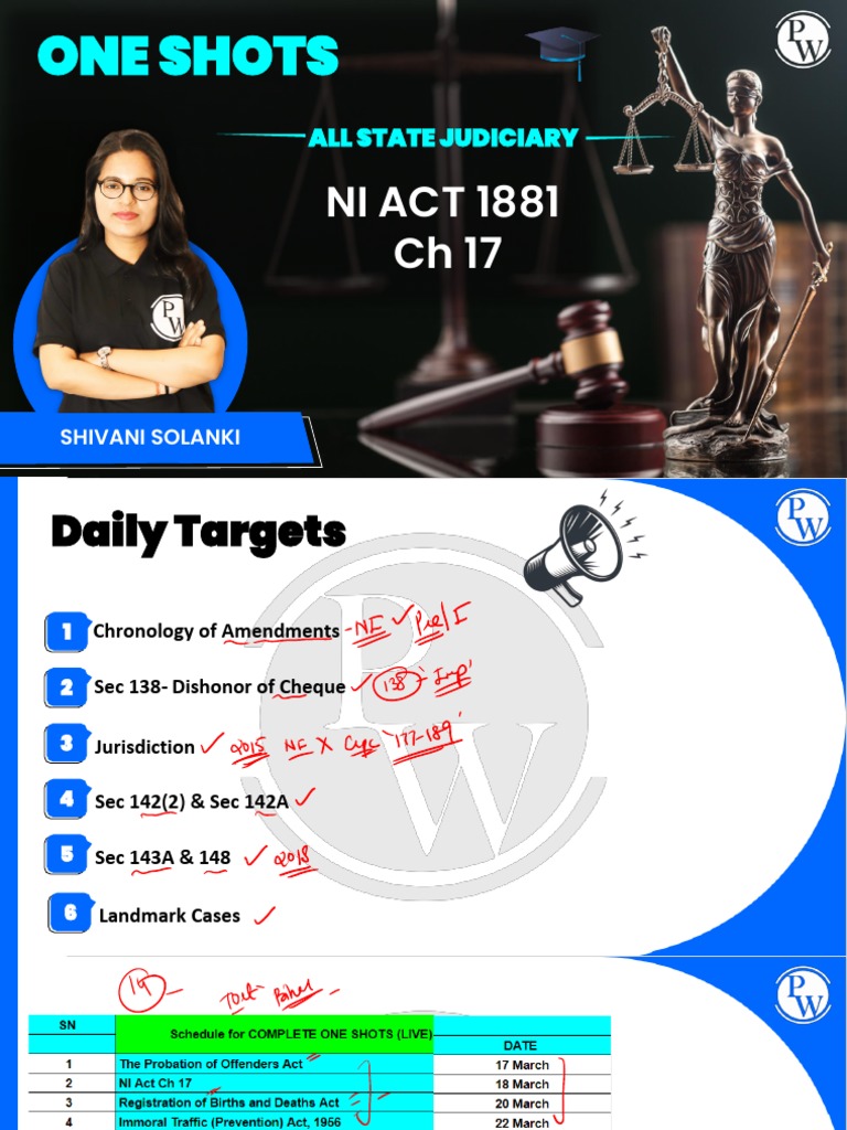 Physics Wala NI ACT 1881 | PDF