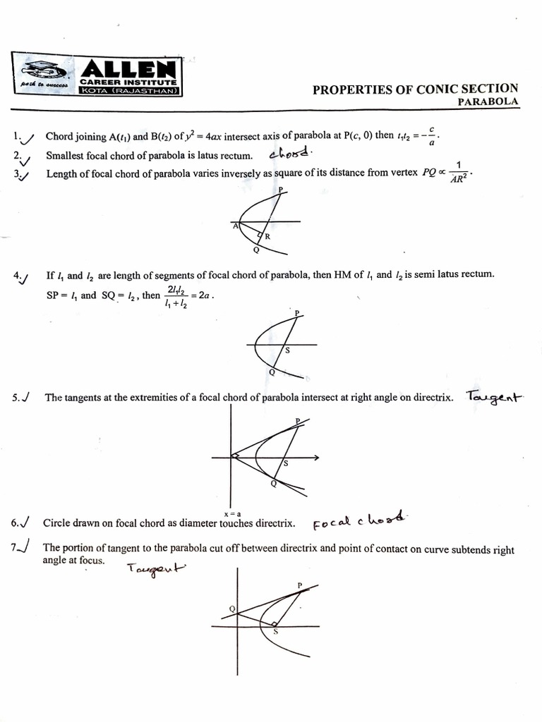 Conic Properties | PDF | Science & Mathematics