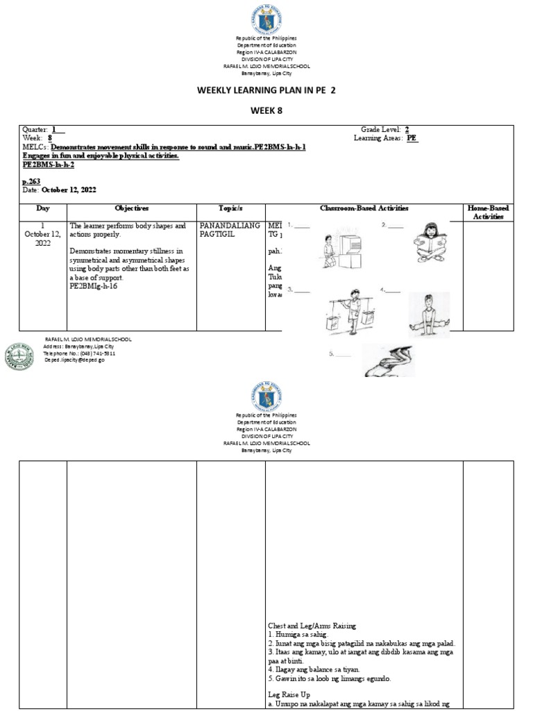 WLP Pe Week 8 | PDF