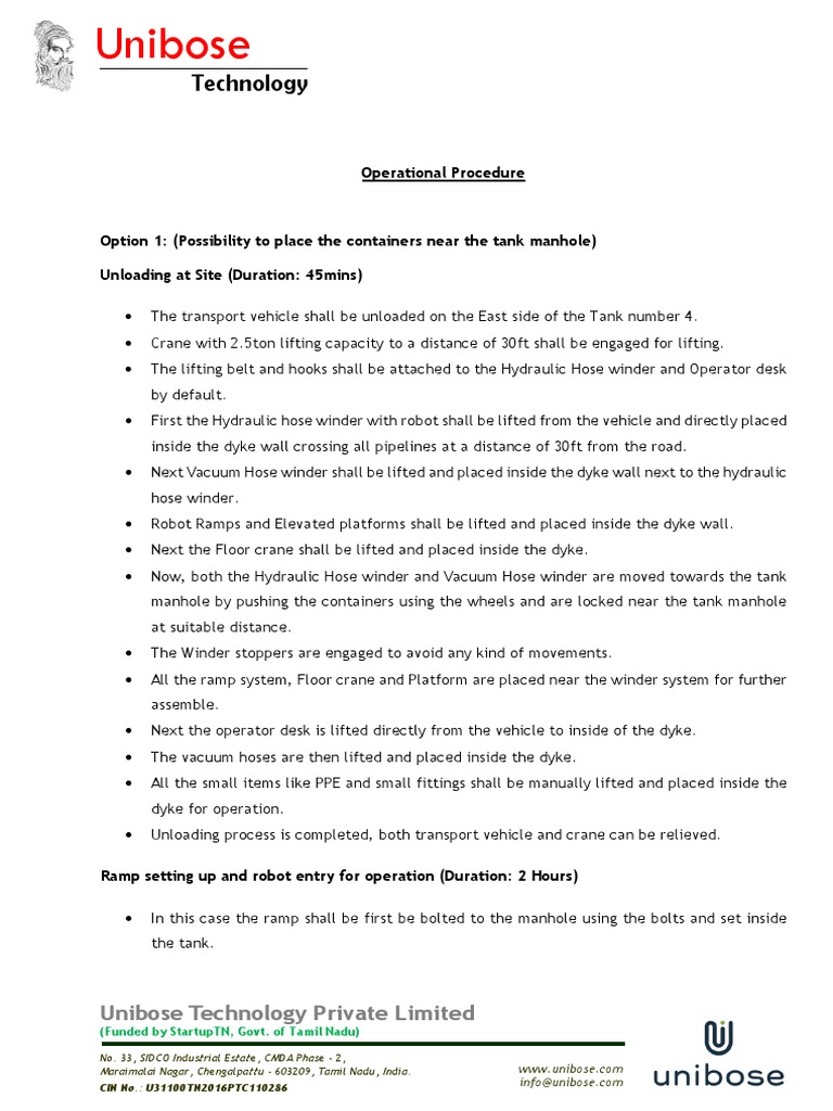 IOCL Demo - Operational Procedure | PDF