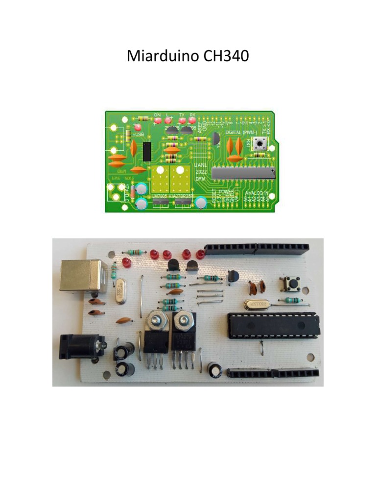 Miarduino CH340 | PDF | Placa de circuito impreso | Arduino