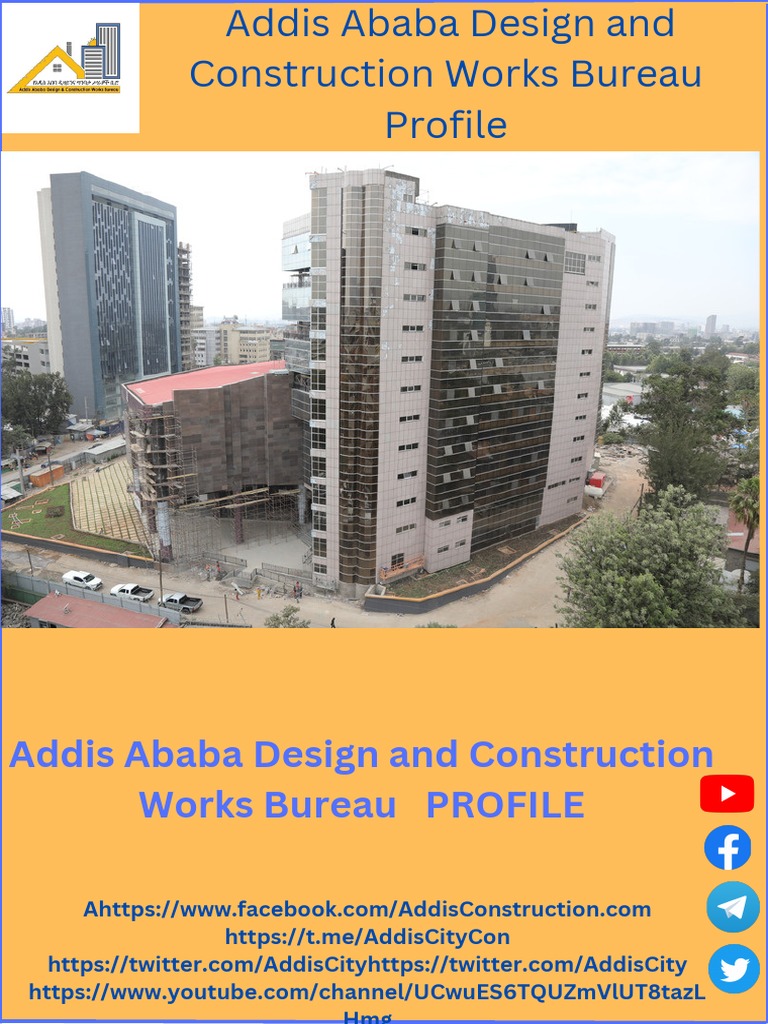 Addis Ababa Design Construction Works Bureau Organization Profile | PDF