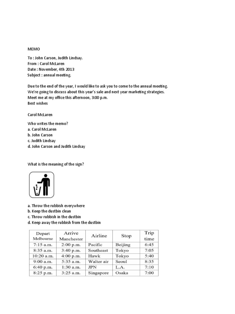 Soal MEMO, SIGN AND SYMBOL | PDF