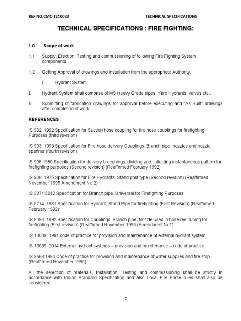 TECHNICAL SPECIFICATIONS | PDF