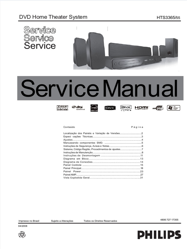 Vdocuments - MX - Philips hts336555 Service Manual | PDF