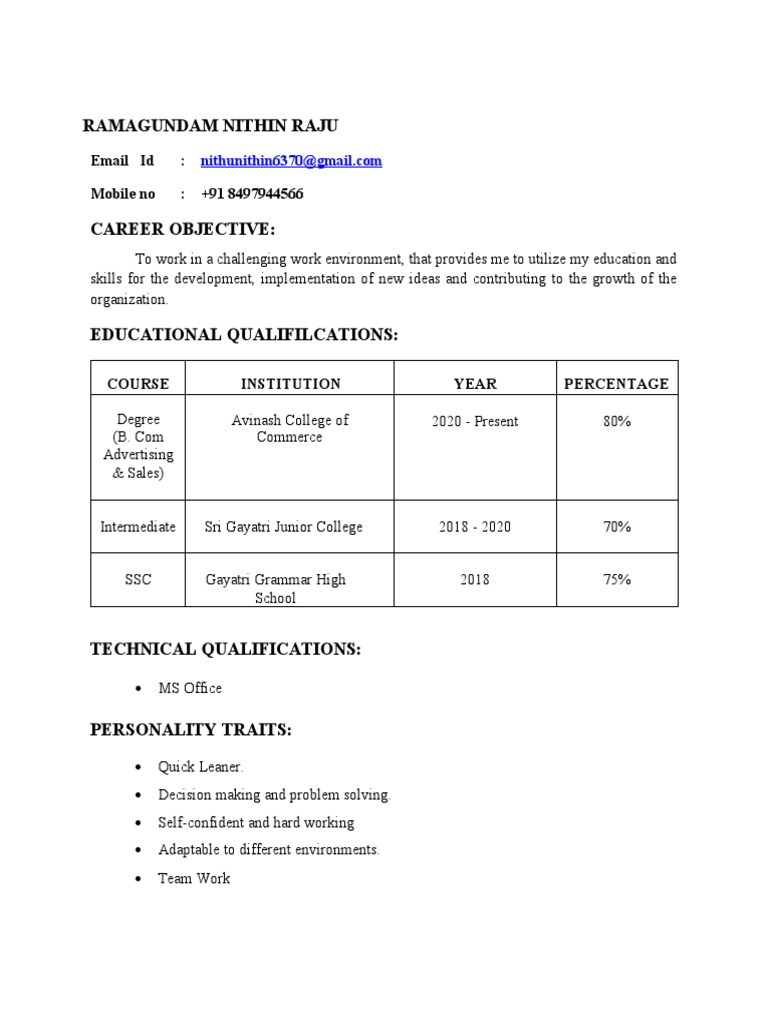 Pavan Kumar Resume | PDF Pavan Kumar Resume | PDF
