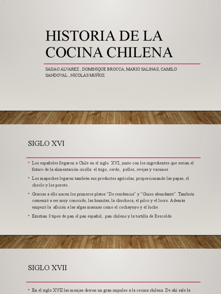Historia de La Cocina Chilena | PDF