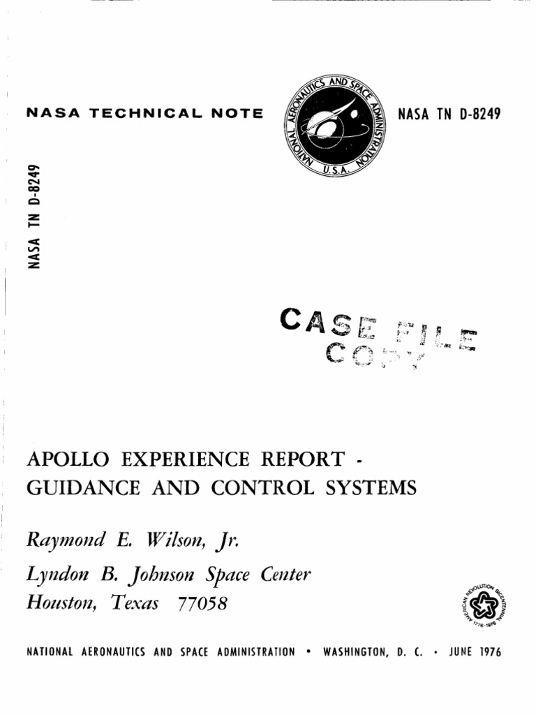 Apollo Experience Report Guidance and Control Systems Orbital Rate Drive Electronics For The ...