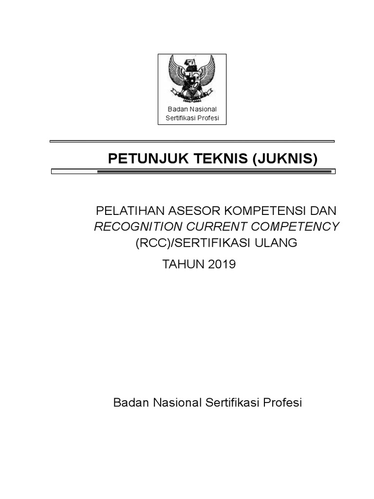 Juknis Pelatihan ASKOM Dan RCC 1 | PDF