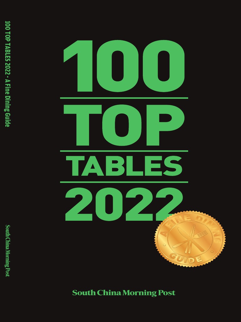 100 Top Tables 2022 | PDF