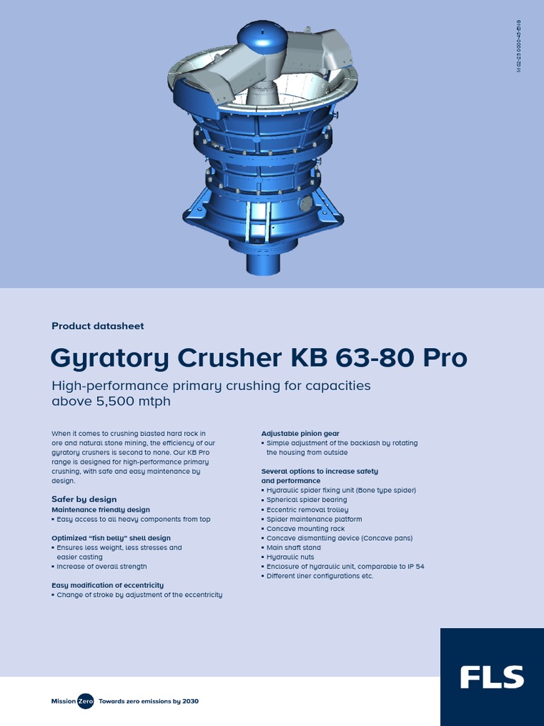 Gyratory Crusher KB 63-80 Pro_datasheet | PDF